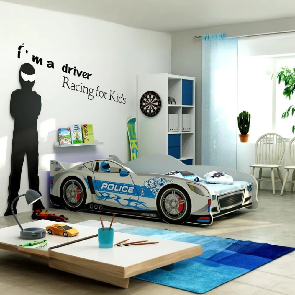 SMB Dětská postel CARS, 80x160 cm Barva: Červená