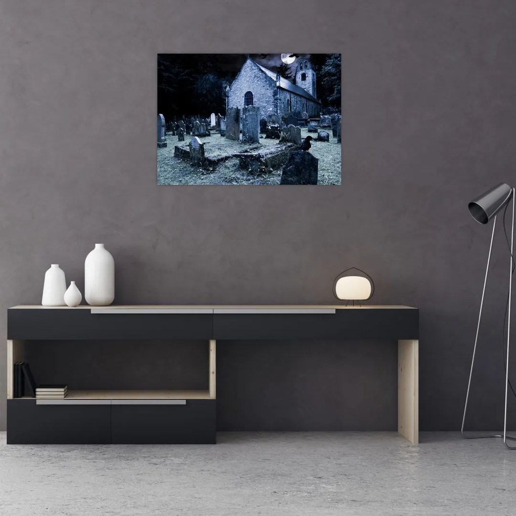 Skleněný obraz - Temná noc (70x50 cm)