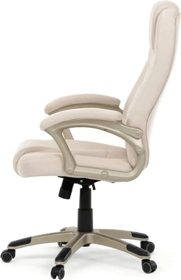 Kancelářské křeslo KA-C713 CRM2, houpací mechanismus, béžová látka (64 x 76) cm