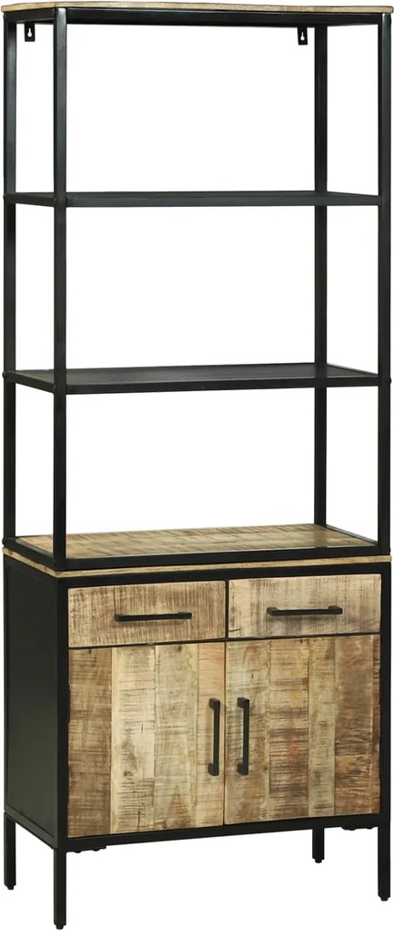 Vysoký bufet Hnědá 70 x 35 x 180 cm Masivní mangové dřevo 3310125