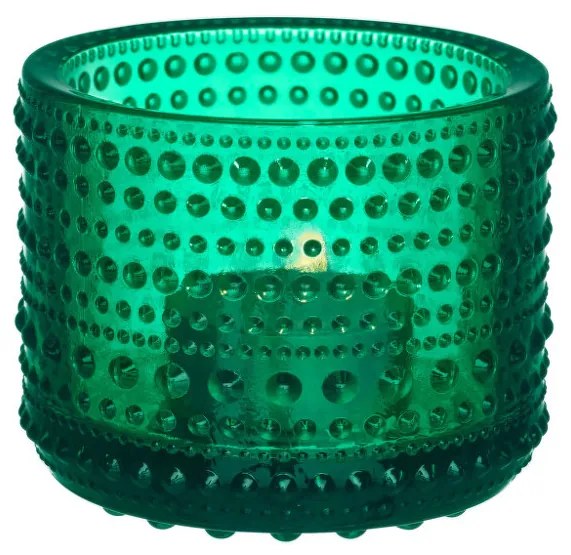 Iittala Svícen na čajovou svíčku Kastehelmi, emerald