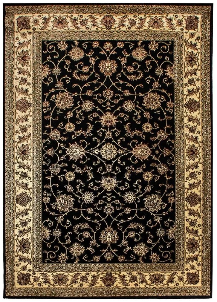 Ayyildiz, Kusový koberec Marrakesh 210 black, 120x170, černá, kancelář