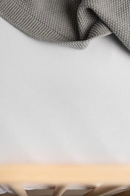 Sensillo Nepromokavé prostěradlo do postýlky Jersey Jednobarevná Barva: Bílá, Velikost: 140 x 70 cm