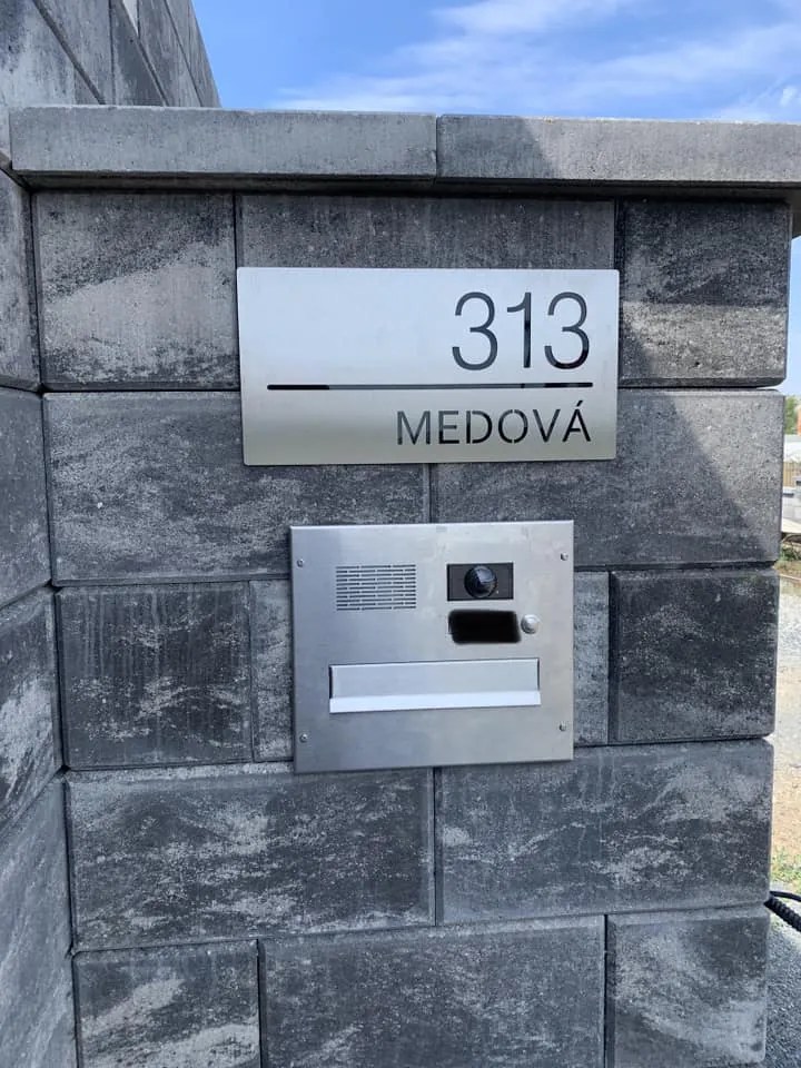 Domovní číslo tabulka 5b Velikost: Grafická vizualizace - bez výroby