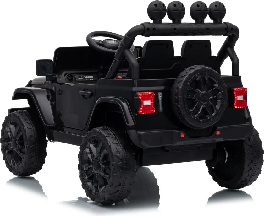 LEAN CARS Akumulátorové vozidlo Jeep Rubicon DK-JWR558 24 V, černé
