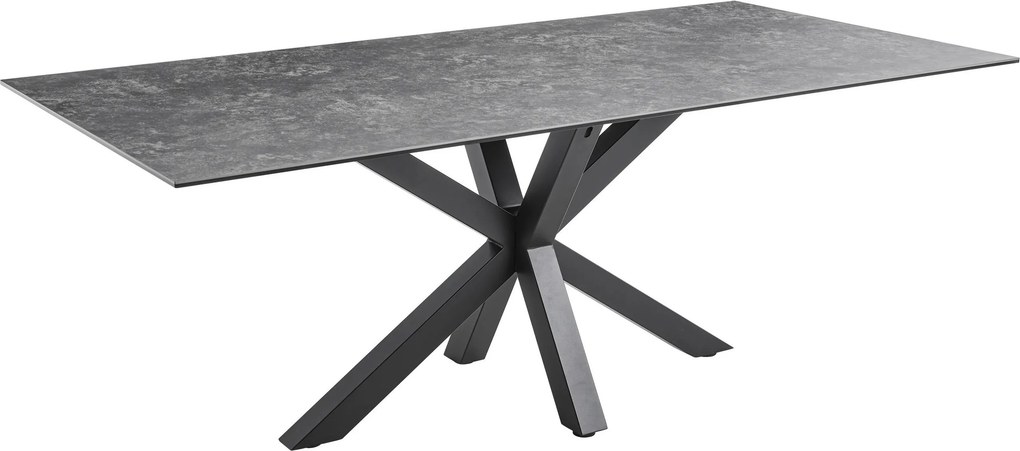 XXXLutz JÍDELNÍ STŮL, černá, tmavě šedá, 200/100/75 cm P & B - Jídelní stoly - 002465001401