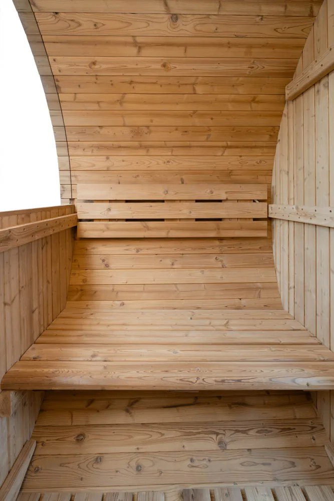 M-SPA - Záhradní sudová sauna 180 cm x Ø 210 cm