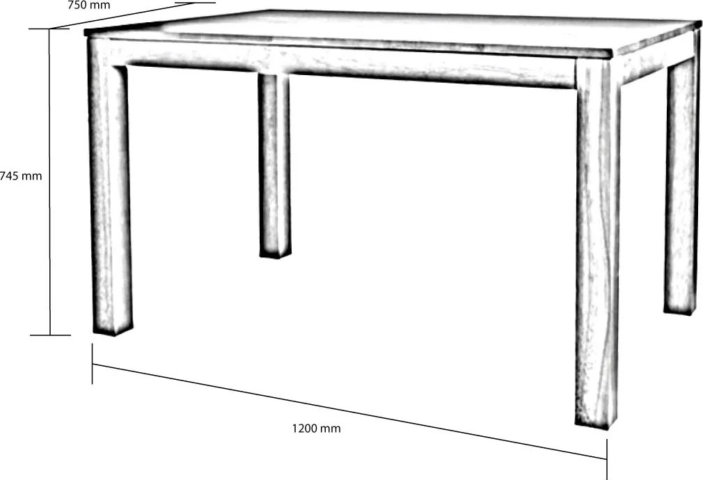 Jídelní set – stůl VAŠEK a 4 židle EDITA, ořech Látka: SH21 (Zdarma)