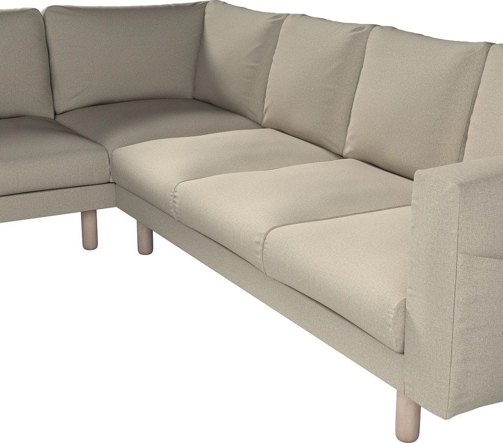 Potah na pohovku IKEA Norsborg rohová 5-místná barva béžová látka pletený vzor