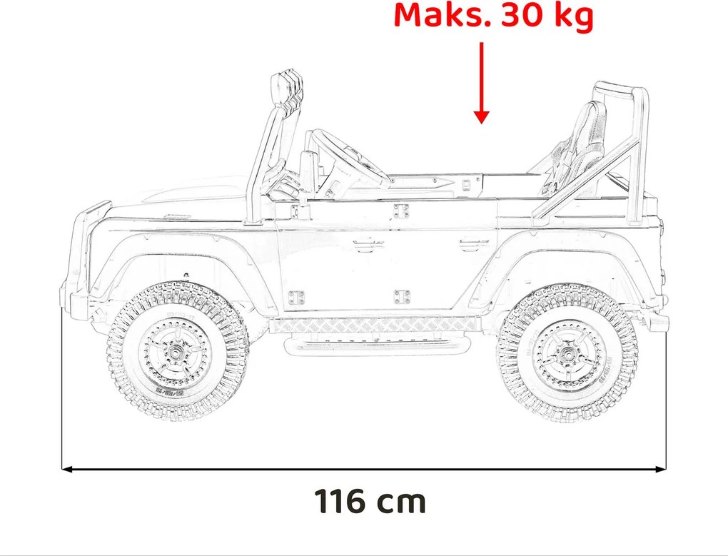Ramiz Vozidlo Land Rover Defender 110 SVX Concept červené