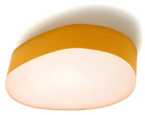 Designové nástěnné či stropní svítidlo z dřevěné dýhy Guijarro GX53  Designové nástěnné či stropní svítidlo z dřevěné dýhy Guijarro GX53 Dekor: Žlutý,…