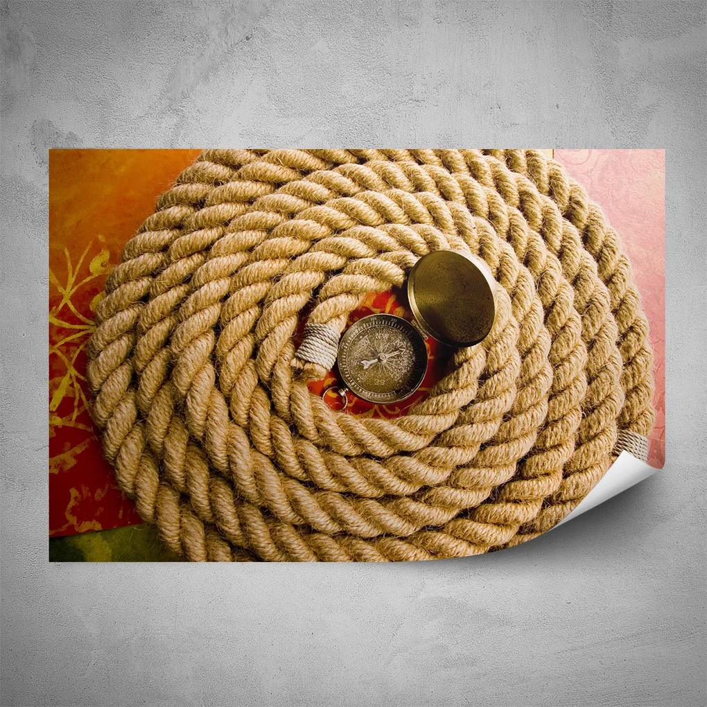 Plakát - Smotané lano (60x40 cm) - PopyDesign