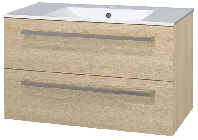 Mereo Mereo, Bino, koupelnová skříňka s keramickým umyvadlem 101 cm, CN632