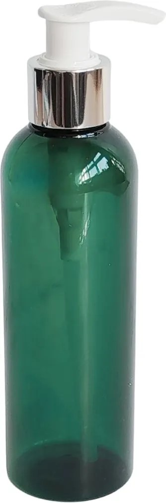 Dávkovač mýdla BEN 200 ml zelený s bílo-stříbrným dávkovačem