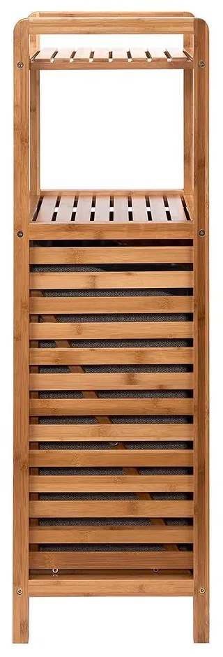 BIG BAMBOO Regál s košem na prádlo