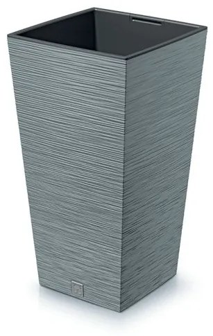 PROSPERPLAST Květináč - FURU SQUARE Rozměr: 39,5x39,5 cm, Barva: beton