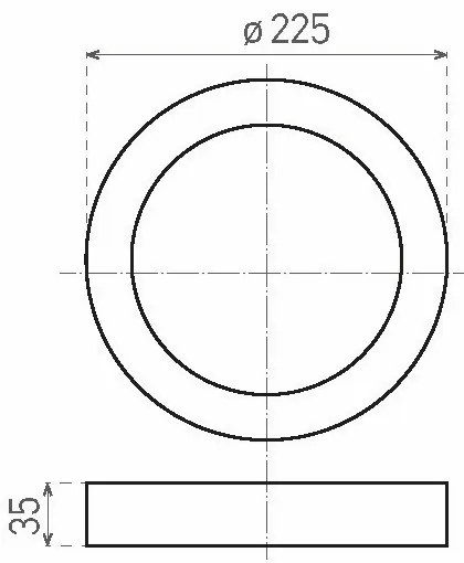 LED Stropní svítidlo FENIX LED/18W/230V 3800K pr. 22,5 cm