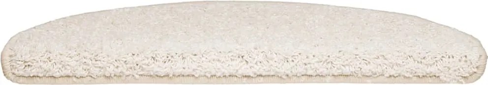 Schodové rohože 30 ks 65 x 21 x 4 cm bílé, půlkulaté, velké 3365818