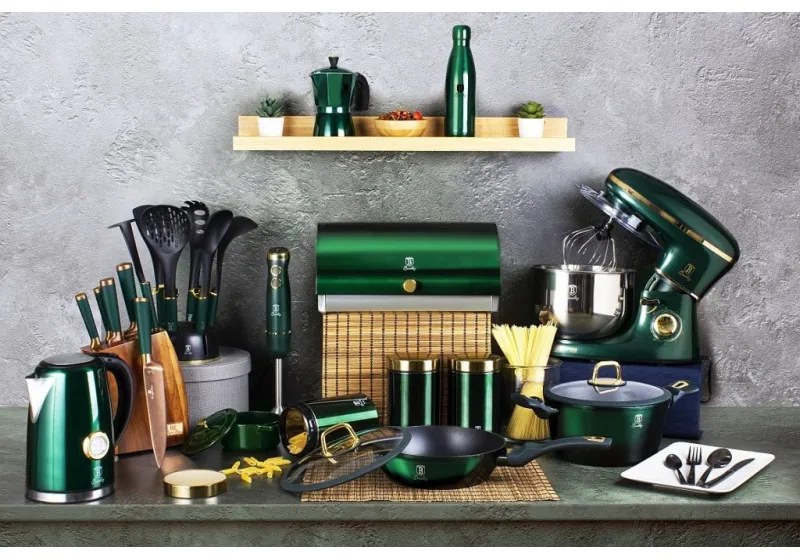 BERLINGERHAUS Kastrol s poklicí a titanovým povrchem 24 cm Emerald Collection BH-6058