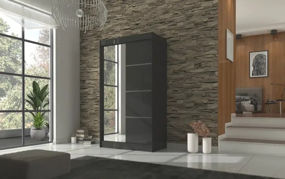 Skříň posuvná se zrcadlem GILTON 120