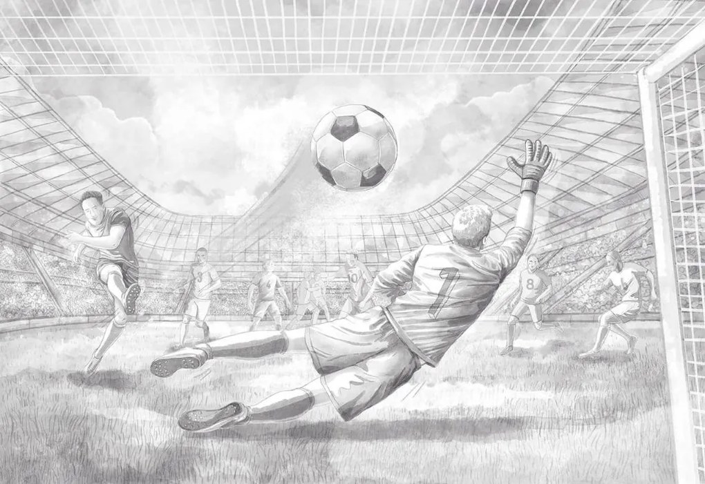 Velkoplošná tapeta mural FOTBAL do dětského pokoje