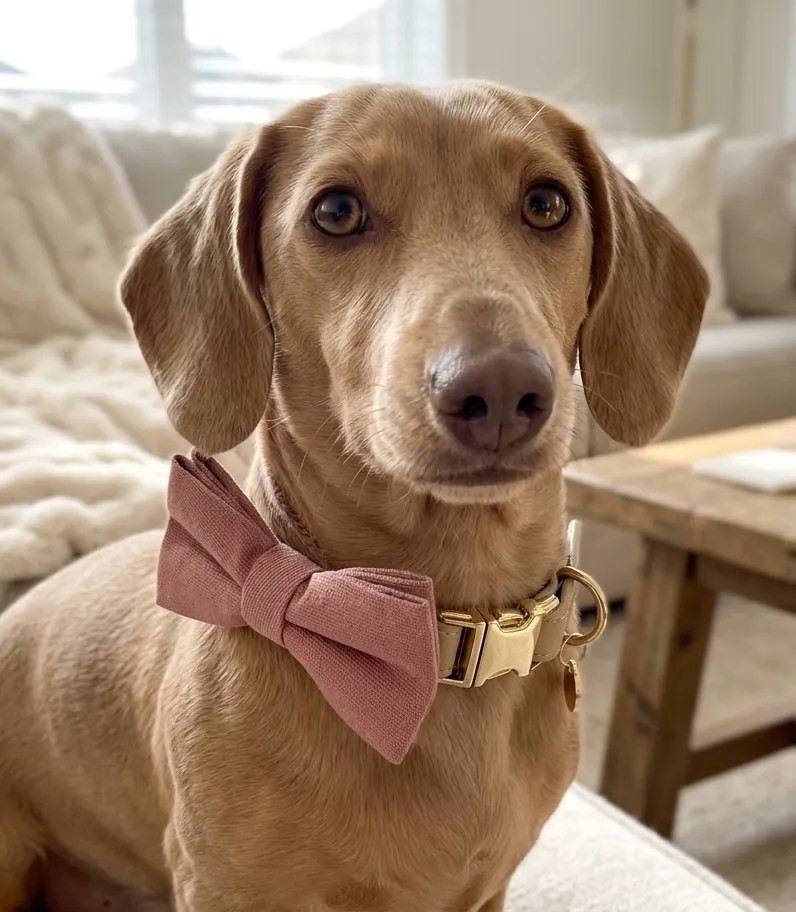 Pet Amour Motýlek na obojek pro psy starorůžový Velikost: S