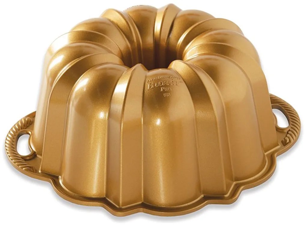 Nordic Ware Forma na bábovku Anniversary zlatá velká 2,8 l 50077