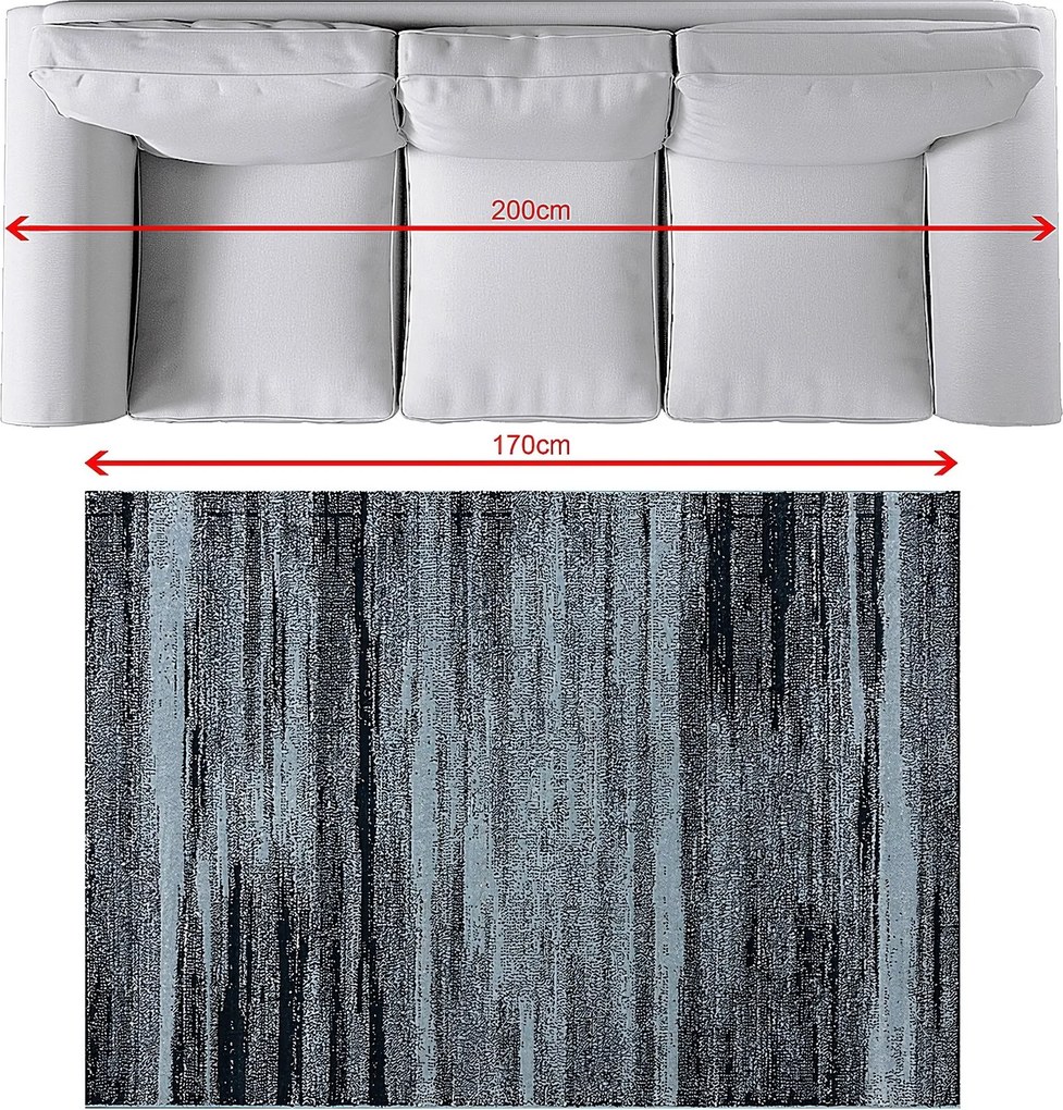 Koberec Sevilla sky blue/frost grey 120x170 cm