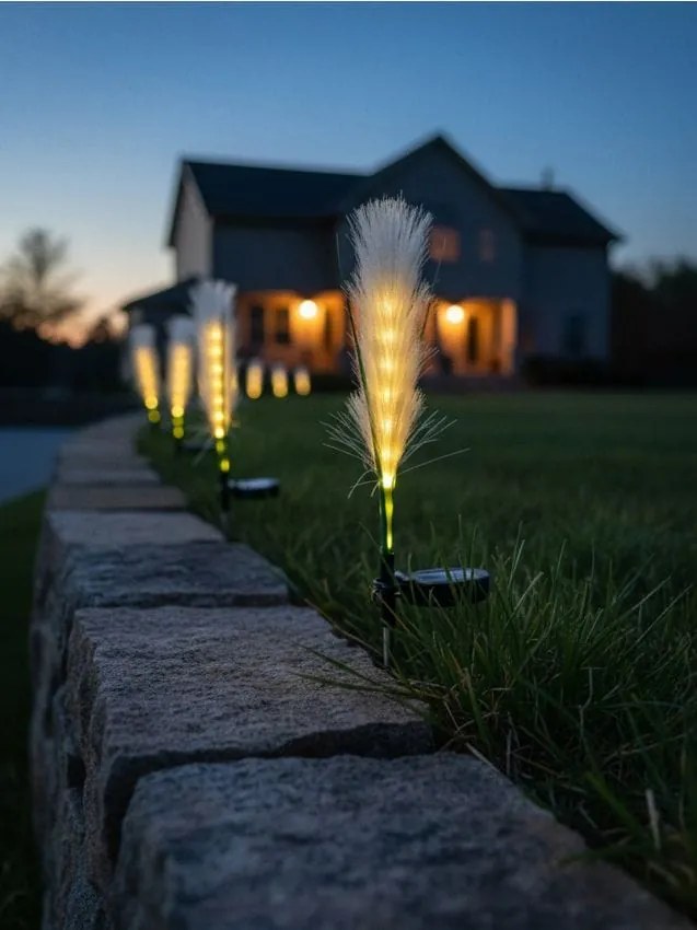 Sinsay - Solar LED light in the shape of pampas grass - bílá