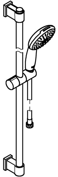 GROHE 26955001 - Sprchový set VITALIO START 110 900 mm nerez