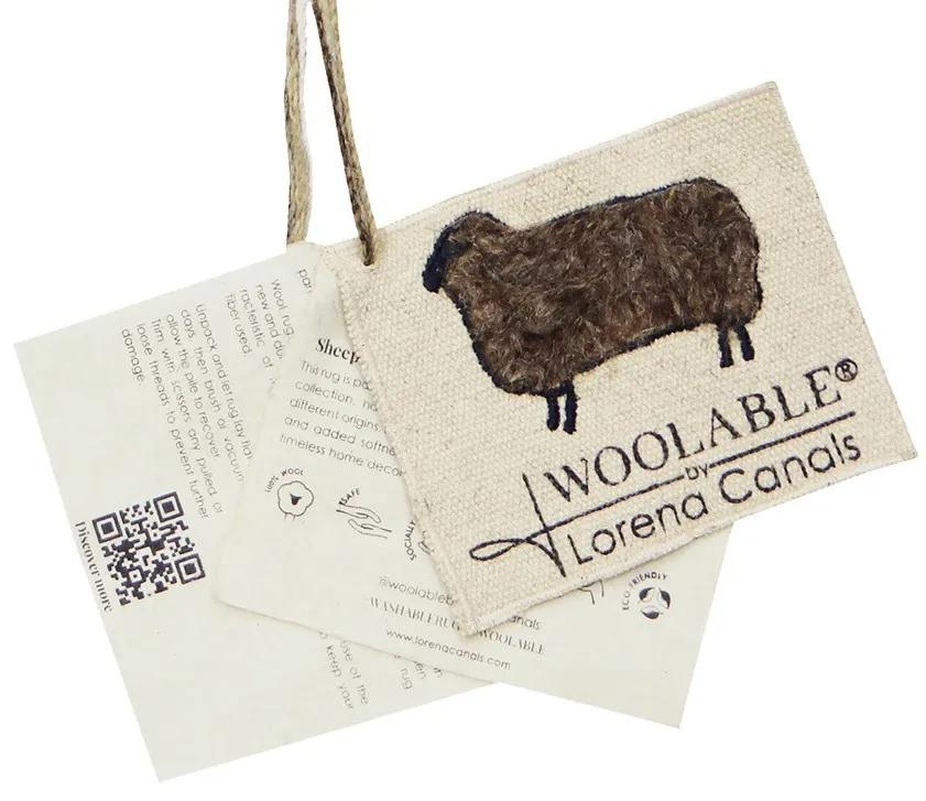 Lorena Canals koberce Vlněný koberec Steppe - Sheep Brown Rozměry koberců: 170x240