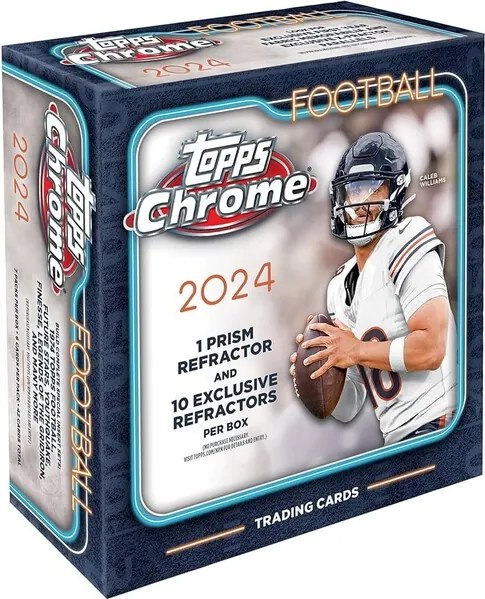 Topps 2024 Chrome Football Mega box NFL