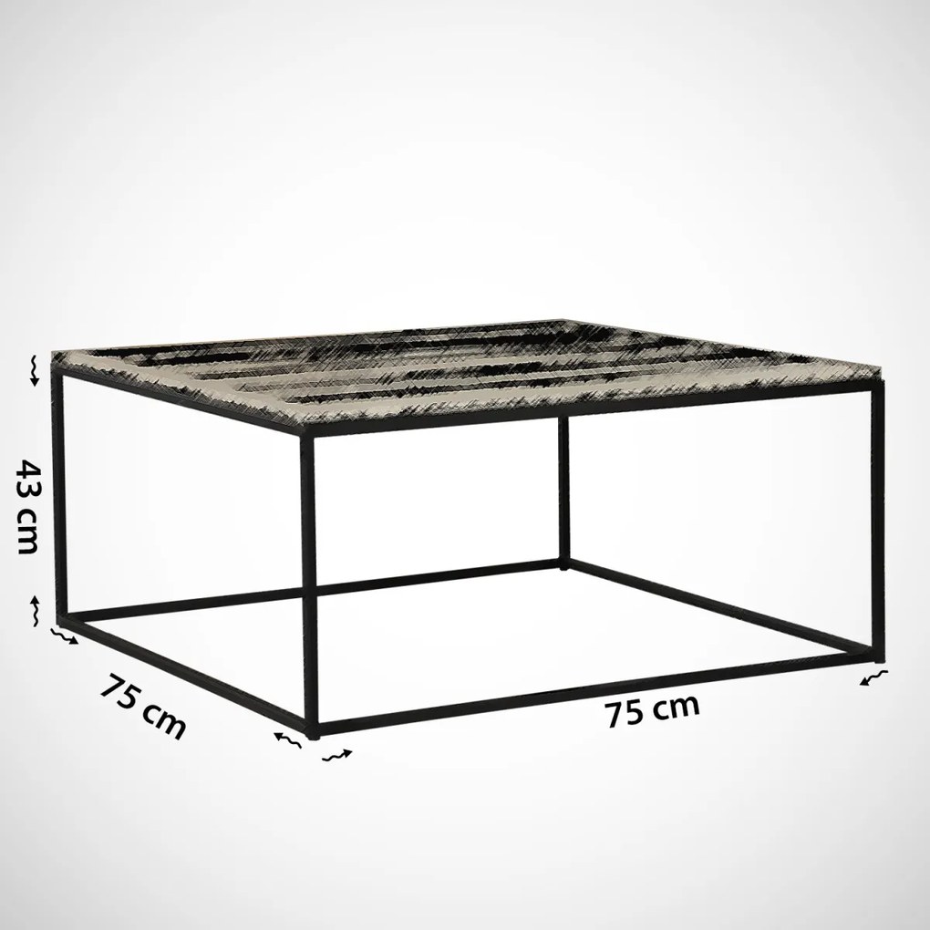 Konferenční stolek Poly 75 cm bílý II