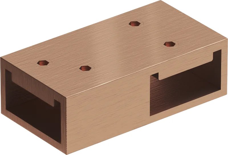 Mexen T spoj pro Kioto WALK-IN sprchové stěny 8mm, měděná matná, 800-09-65