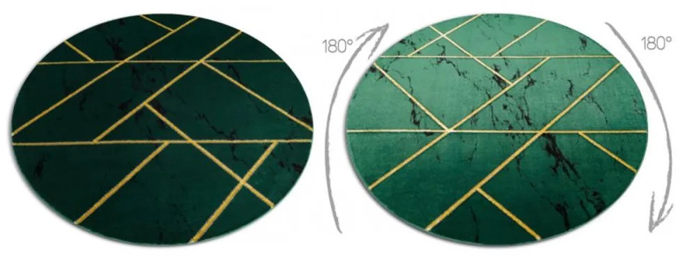 Kusový koberec Perl zelený kruh 200cm