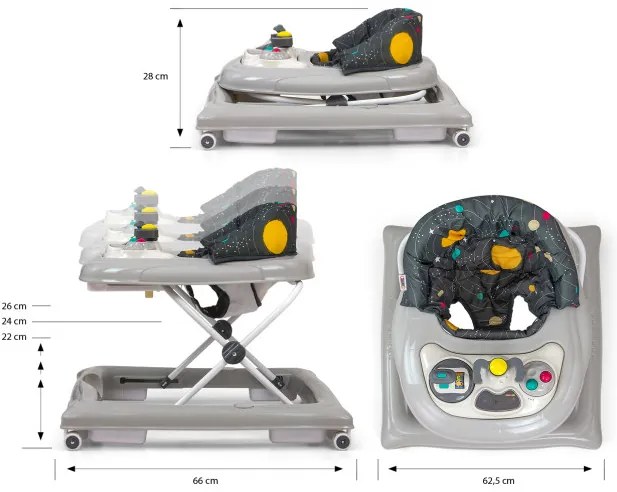Dětské chodítko Patrol vesmír