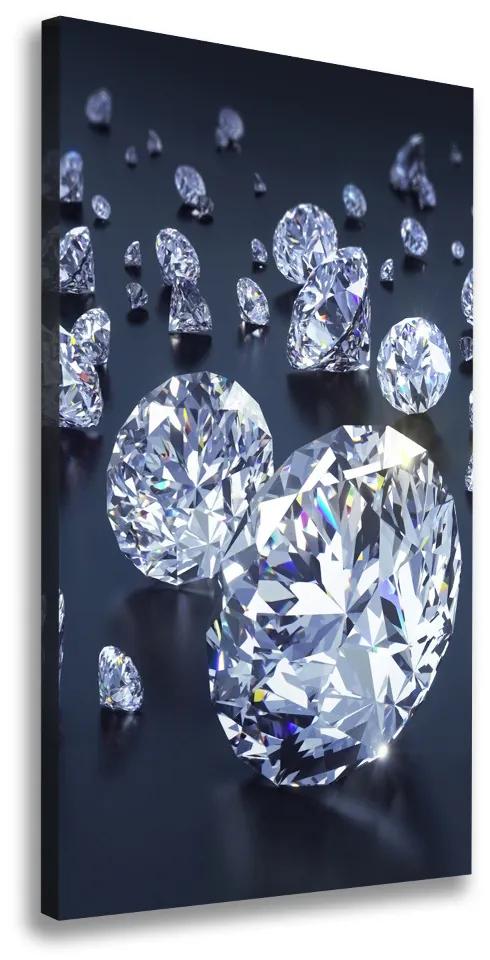 Wallmuralia Vertikální Vertikální Foto obraz na plátně do obýváku Diamanty 50x100