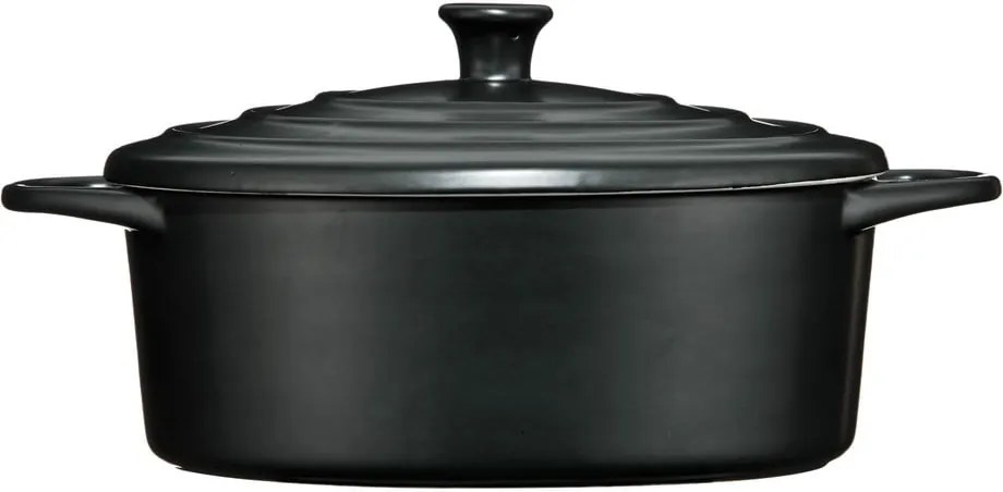 Černý kameninový hrnec Premier Housewares, 2,5 l