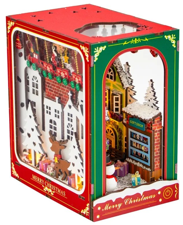 2Kids Toys 3D skládačka Zarážka na knihy Bílé Vánoce