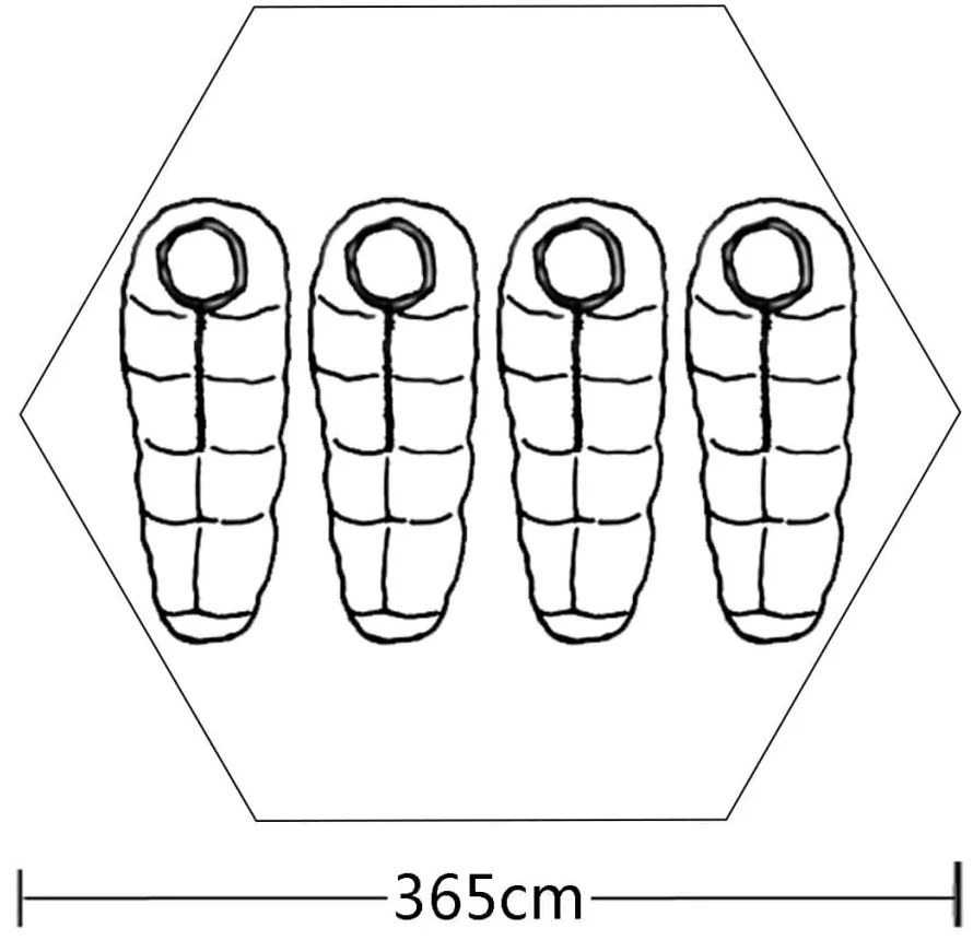 vidaXL Marketos Stan pro 4 osoby vícebarevný