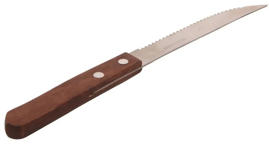 Nůž steak. nerez/dřevo 6ks