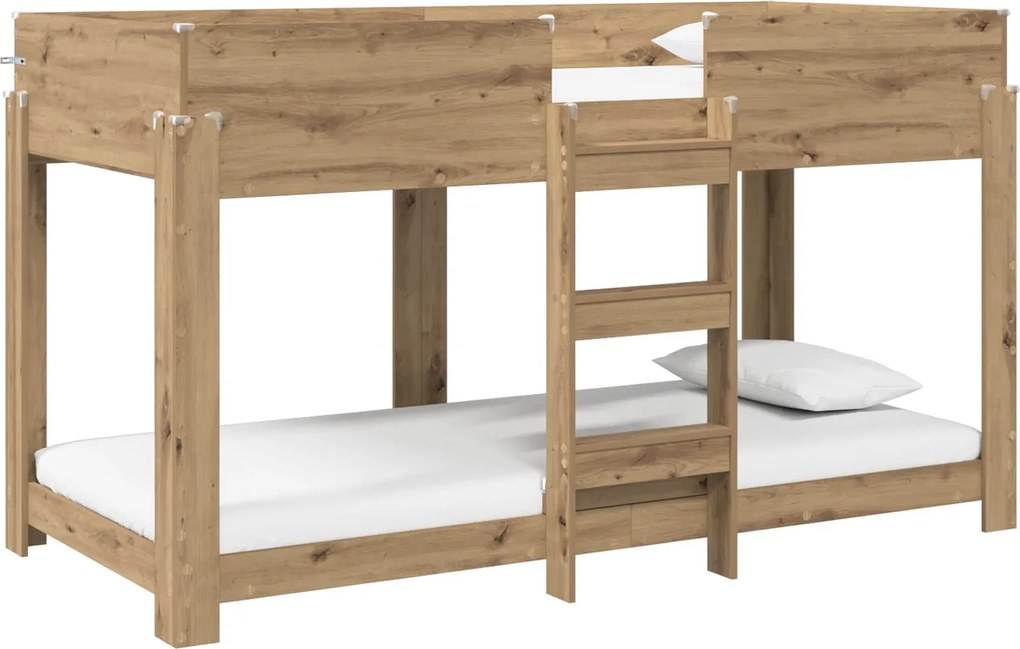 Patrová postel pro děti Artisanový dub 80 x 200 cm 3410530