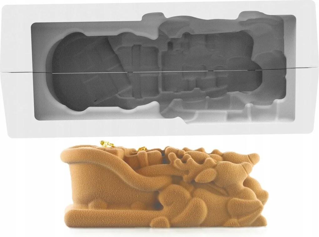 Silikonová forma Silikomart Sæt – forma sobí saně, 940 ml