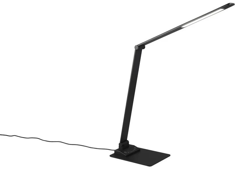 Černá LED stmívatelná stolní lampa (výška 72 cm) Travis – Trio