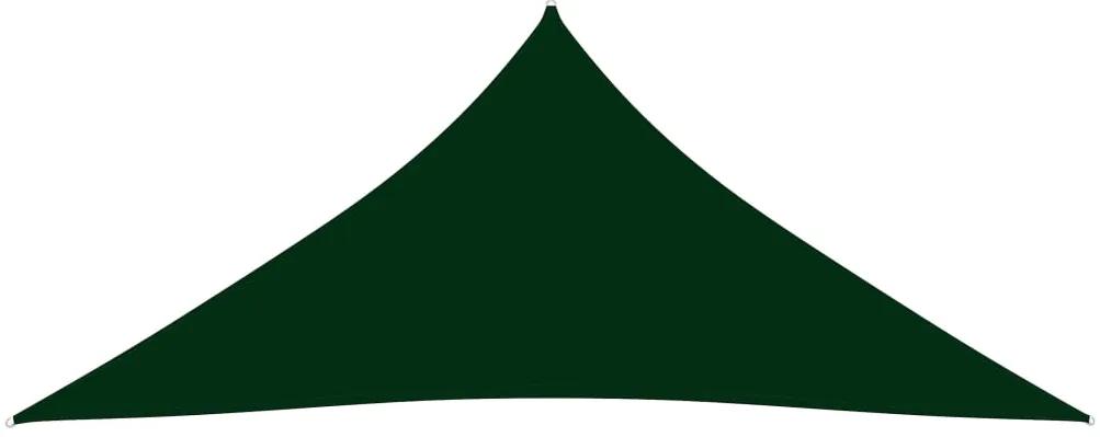 vidaXL Stínící plachta oxford trojúhelník 4,5x4,5x4,5 m tmavě zelená