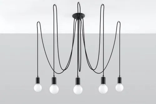 Lustr SOLLUX Edison 5 E27 5x60W bez zdroje SL.0371