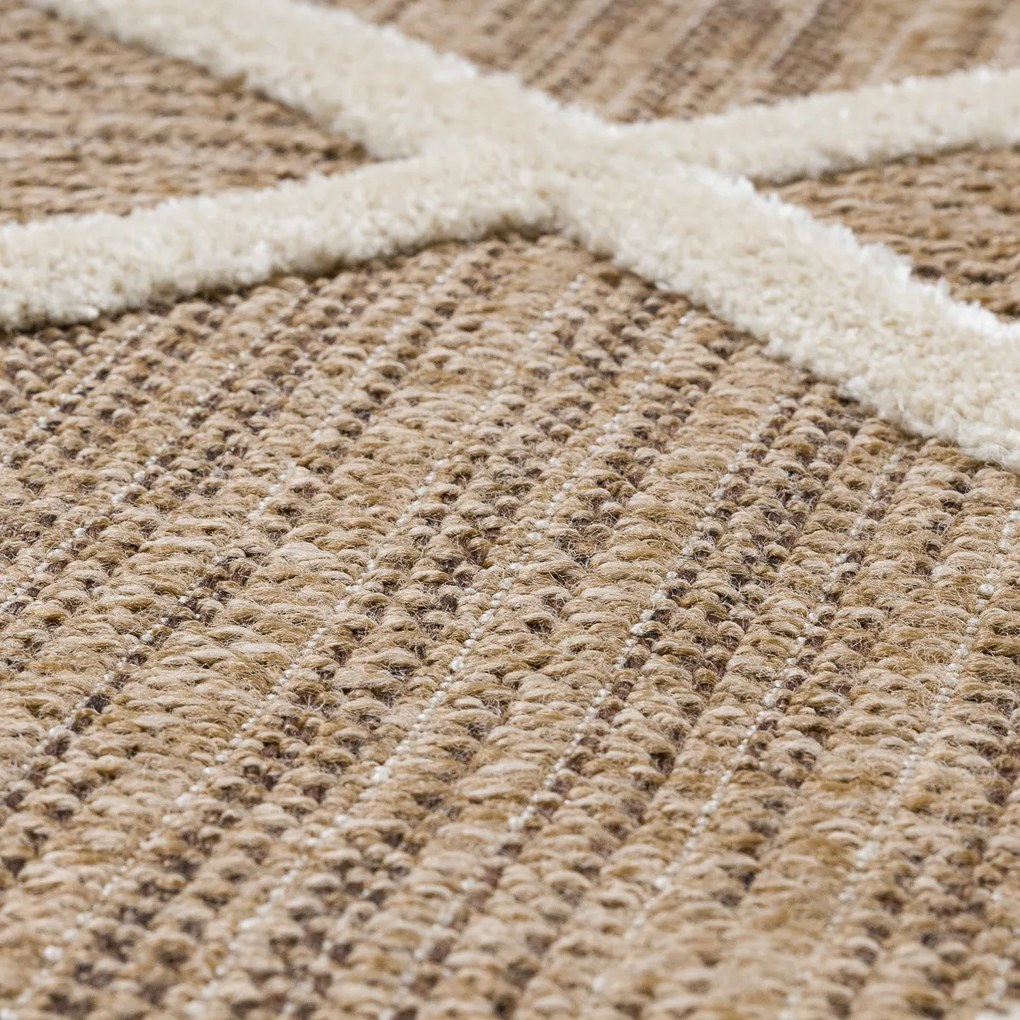 Dywany Łuszczów, Kusový koberec Spark 0708A beige/cream, 180x270, béžová, chodba / předsíň