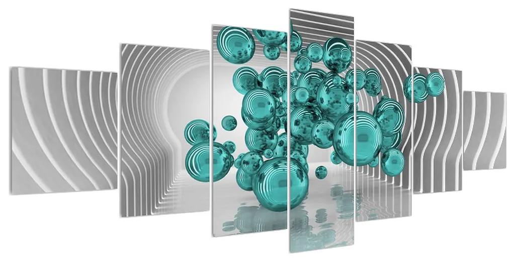 Abstraktní obraz - bubliny (210x100 cm)