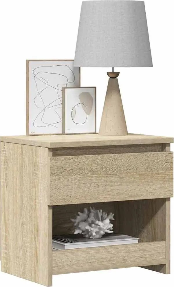 vidaXL Noční stolky 2 ks 40 x 30 x 39 cm kompozitní dřevo [803460] Barva: dub artisan