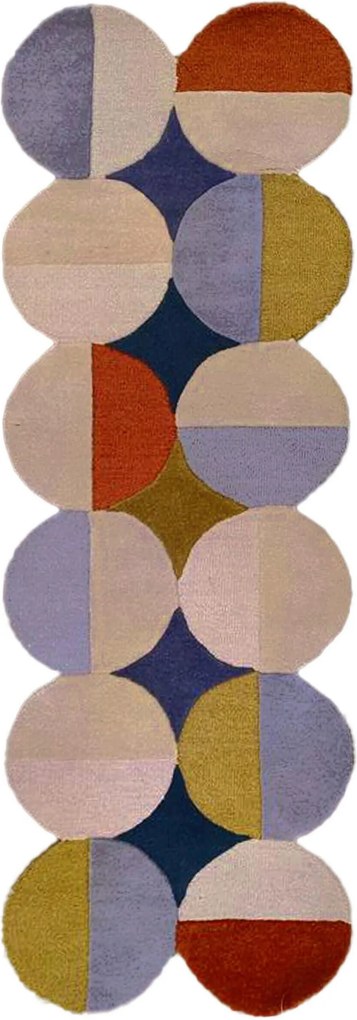 XXXLutz BĚHOUN, 80/230 cm, modrá, rezavá Flair Rugs - Online Only koberce & rohožky - 003165022506